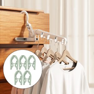 zl7qhse folding clothes drying rack with 5 holes, 2 racks and 5 travel hangers foldable, drying rack clothing for dorm,laundry,outdoor camping, hotel room(grey)