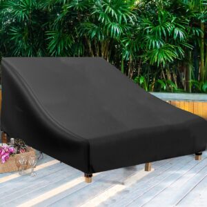 YHINGG Patio Chaise Lounge Cover Double Wide 82 Inch Lounge Chair Covers Waterproof Patio Furniture Covers (80" L x 57" W x 32" H)