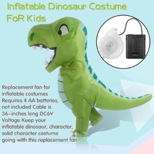 2 Pack Transparent Inflatable Costume Fan for Halloween Inflatable Dinosaur Costume USB Mini Fan Blower for Inflatable Cosplay Party Costumes