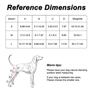 WACOI Dog Knee Brace for Torn ACL Hind Leg, Dog Leg Braces for Back Leg, Adjustable Leg Support for Large and Small Dogs with ACL, CCL, Cruciate Ligament Injuries S-Regular Model