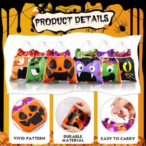 Funnymoom 60 Pcs Halloween Party Favors Bags Halloween Drawstring Treat Bags Halloween Candy Goodie Bags for Kids Trick or Treat Plastic Halloween Party Gift Bags for Halloween Birthday Party Supplies