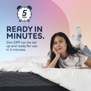 ZIWI Zipp Mattress, New Interlocking Foam Design, All-in-One Comfort, Support & Cooling, Better Than Memory Foam, Chemical-Free Materials, No-Risk 100-Night Trial, 20-Year Warranty, King