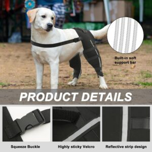 WACOI Dog Knee Brace for Torn ACL Hind Leg, Dog Leg Braces for Back Leg, Adjustable Leg Support for Large and Small Dogs with ACL, CCL, Cruciate Ligament Injuries S-Regular Model