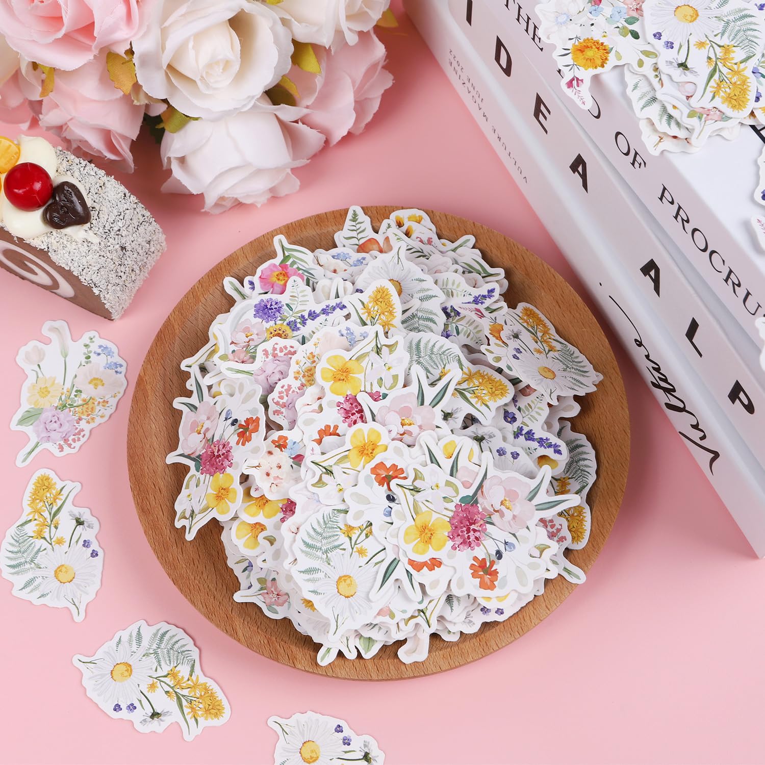 Rngmsi Wildflower Party Confetti Decorations - 240PCS Wildflower Scatter Paper Table Decor Wildflower Baby Shower Decorations Floral Flowers Confetti Wedding Decor Bridal Shower Decoration Supplies