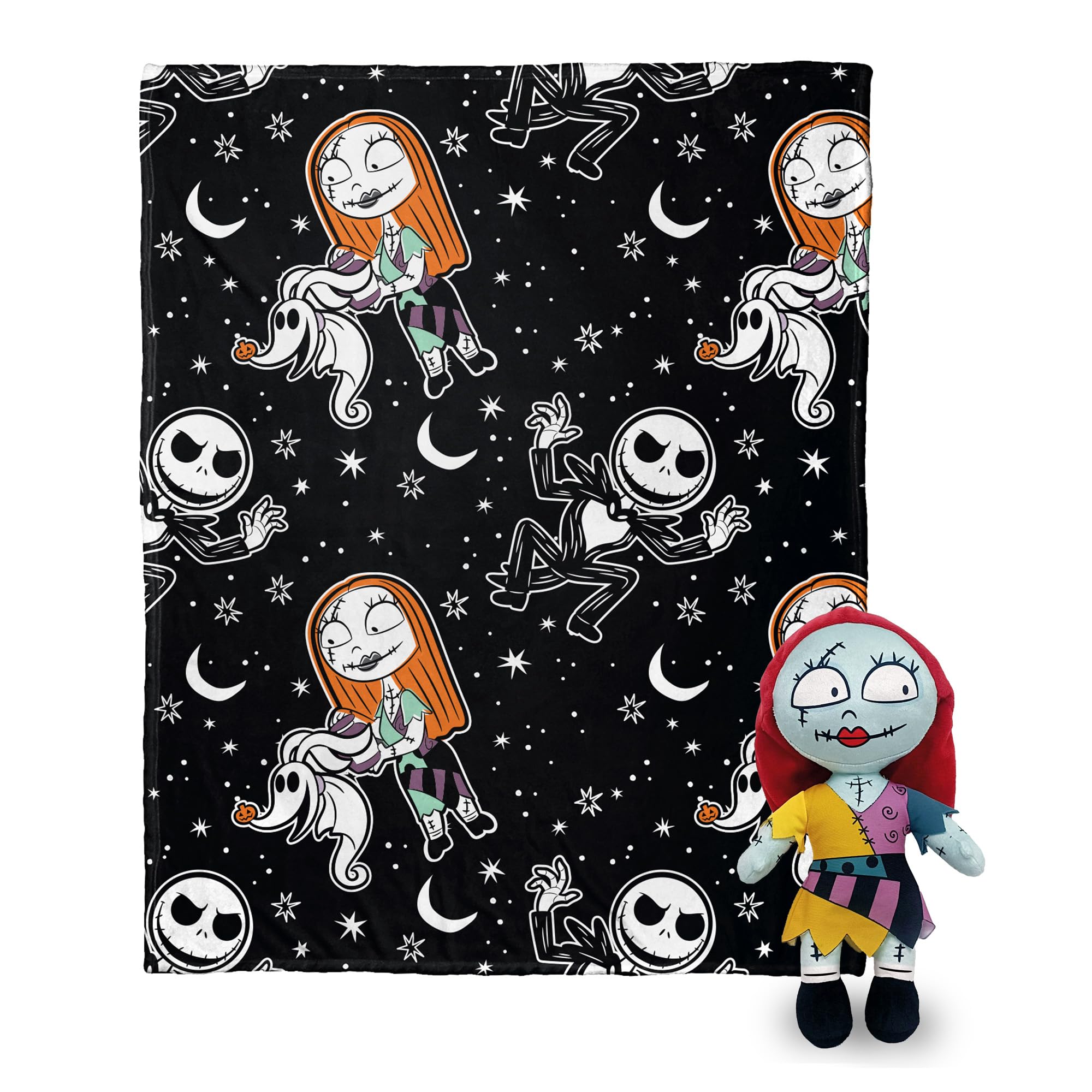 Disney Nightmare Before Christmas Silk Touch with Hugger, Sally Frights, 50 x 40 inches