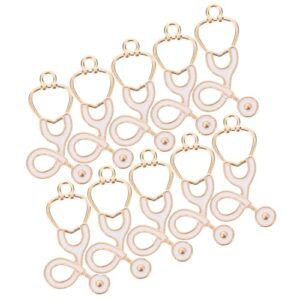 GALPADA 50 Pcs Nurse Pendant Stethoscope Charms Decorative Bracelet Pendants Nurse Dangle Charms DIY Jewelry Pendants Charms for Bracelets Making Jewelry Charms Necklace Pendant