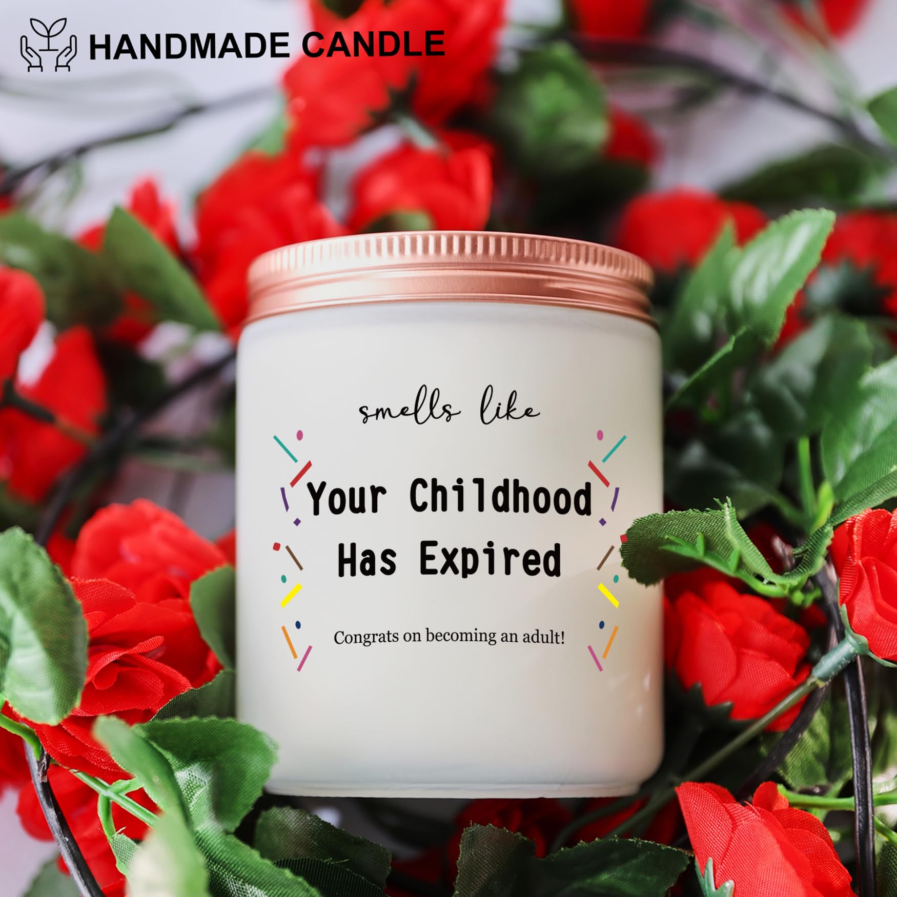 Funny 18th Birthday Gifts for Girls, Boys - Happy 18th Birthday Gifts for Daughter, Son, Granddaughter, Niece, Friend - Unique Turning 18 Year Old Candle Gifts