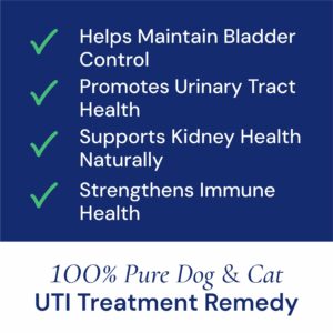 Cat & Dog UTI Treatment - UTI Medicine & Urinary Tract Infection Treatment for Pets - Kidney Support - Bladder Control for Dogs Incontinence - Cat UTI Remedy - Cranberry Supplement - US Made - 2fl.oz