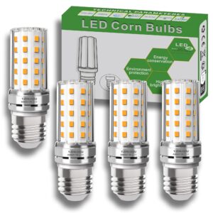 yjdwjgdu led corn light bulb e26/e27 base 80w equivalent 900 lumen 3000k warm white 7w non-dimmable led corn bulbs pack of 4