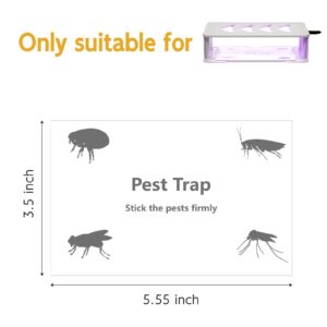 20 Pcs Flea Trap Refill Replacement Glue Boards for Flea Traps for Inside Your Home, Sticky Pads for Fleas, Bugs, Flies, Mosquitos, Safe for Human and Pets