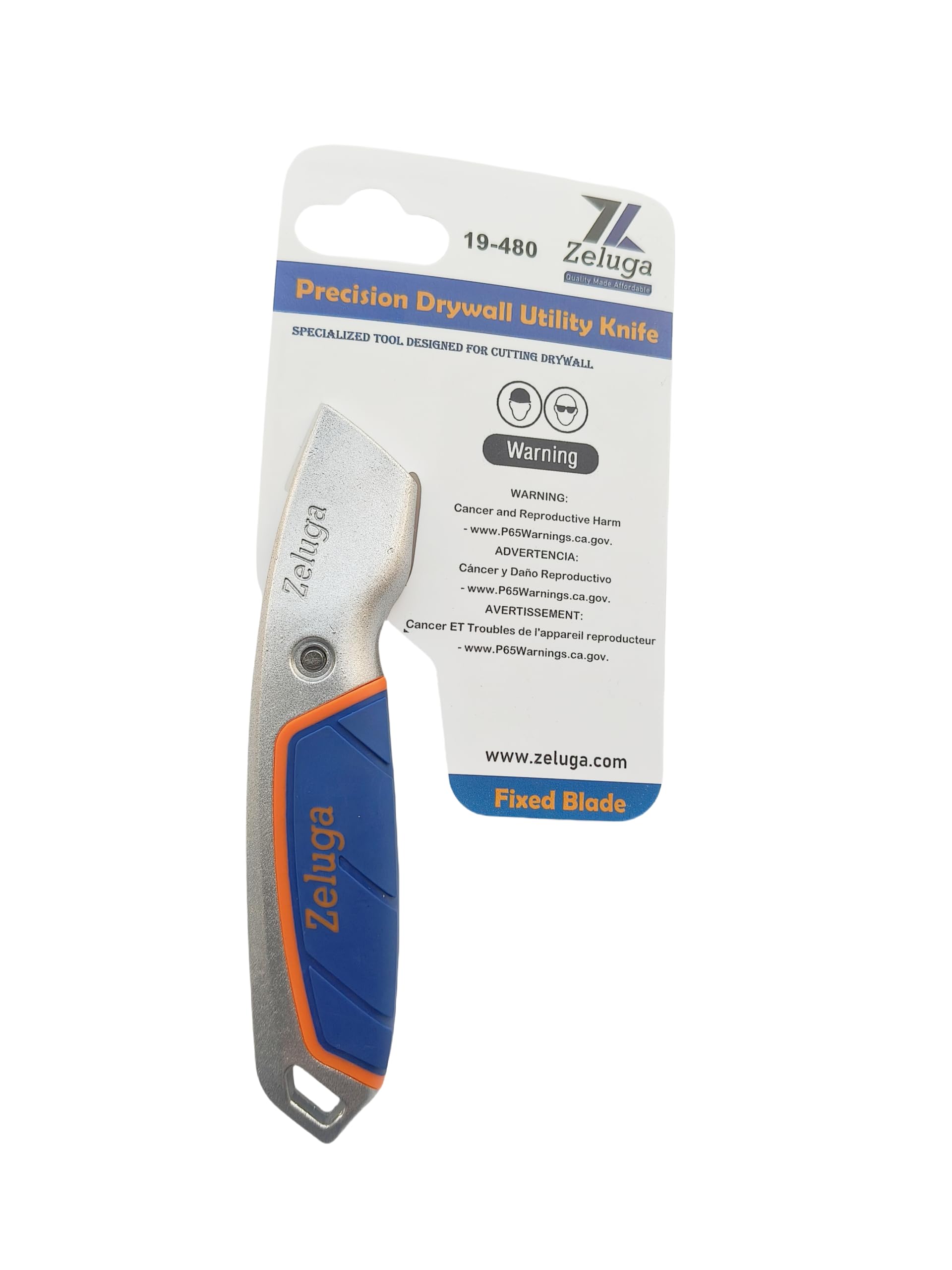 Zeluga 19-480 Precision Drywall Fixed Blade Utility Knife