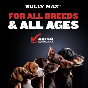 Bully Max 24/14 High Protein Puppy Food 5-Pound Bag & 2-in-1 Muscle Builder 60 Chewable Tabs Bundle - Fuels Growth & Supports Peak Performance for Small Dogs and Large Breed Dogs