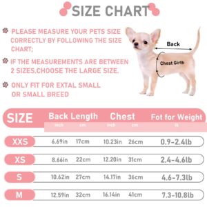 2 Pieces Puppy Sweater Dog Sweater for Small Dogs Winter Warm Dog Knitted Sweater Cute Puppy Clothes for Chihuahua Teacup Yorkie Pet Cat Knitwear Turtleneck Clothes XXS (XX-Small)