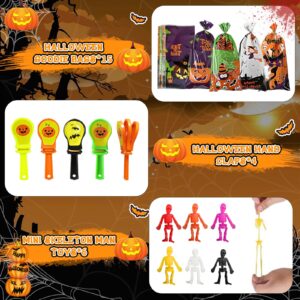 KASSAE 200PCS Halloween Party Favors for Kids - Halloween Toys Bulk for Party Supplies - Halloween Goodie Bags Stuffers Pinata Filler - Halloween Gifts for Boys Girls Classroom Prizes