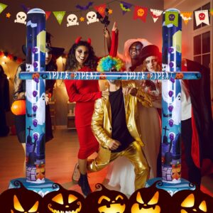 Seenelling Halloween Inflatable Limbo Game Halloween Party Carnival Limbo Stick Halloween Inflatable Game for Halloween Indoor Outdoor Lawn Yard Party Games Supplies(Ghost)