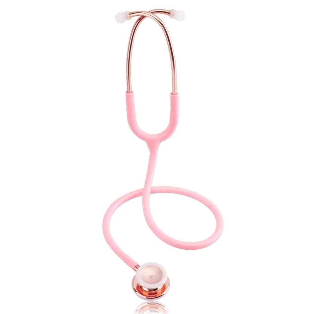 professoRs Pink Stethoscope for Students Nurse Doctor, Beautiful Gold-Plated Stetho for Clinical Use, Professional high-sensitivity fiber membrane, Double Sided Stethoscope by professoR