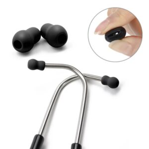 Leen4You Replacement Stethoscope Earplug Ear Tips Earbuds Universal Earpieces Super Comfortable Soft Stethoscope Eartips Earpieces for Littmann Stethoscope (Pack of 4)