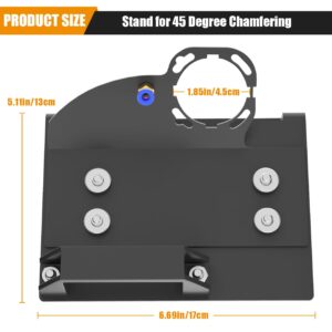 Angle Grinder Stand for Tile 45° Chamfer Cutting, 45 Degree Tile Chamfering Tool Compatible with 100-Type Angle Grinders