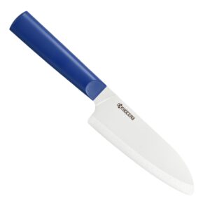 KYOCERA INNOVATIONwhite 3PC SET 5.5" SANTOKU, 4.5" UTILITY, 3" PARING/BLUE