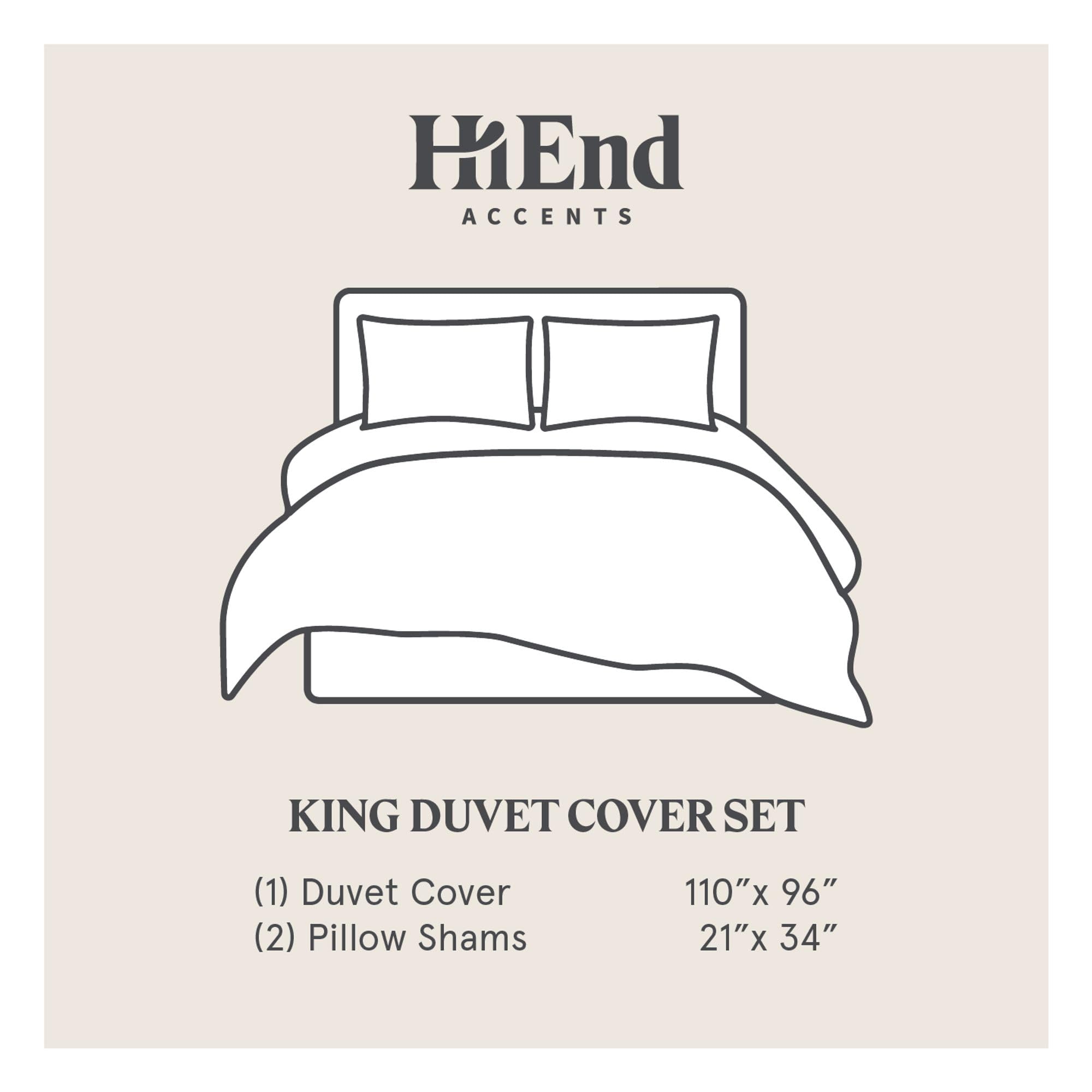 Paseo Road by HiEnd Accents Chalet Western Bedding 3 Piece King Size Duvet Cover Set, Cream Brown Aztec Pattern Southwestern Comforter Cover with 2 Pillow Shams