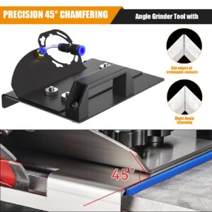 Angle Grinder Stand for Tile 45° Chamfer Cutting, 45 Degree Tile Chamfering Tool Compatible with 100-Type Angle Grinders