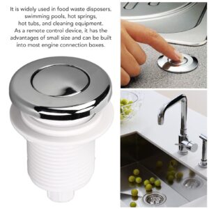 Waterproof Bathtub Air Pressure Button Switch for Garbage Disposal, Convenient Installation for Hot Springs, ABS Material