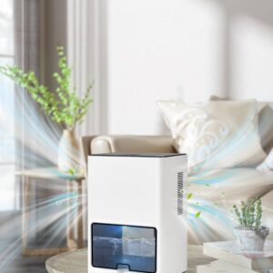 118 OZ Dehumidifier for Home, Quiet Small Dehumidifiers (800 sq.ft), 2 Working Modes,Timing Setting, Auto Shut Off, 5 Colors LED Light Dehumidifier for Basement Bedroom Bathroom