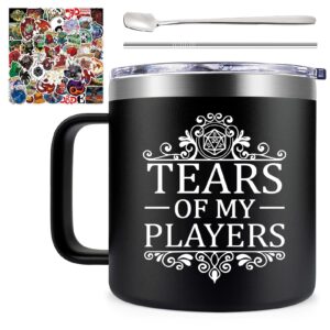 fufendio dungeons and dragons gifts for men women - tears of my players mug 14oz - dnd gifts for brother friend - dungeons and dragons christmas gifts ideas - dungeon master gifts