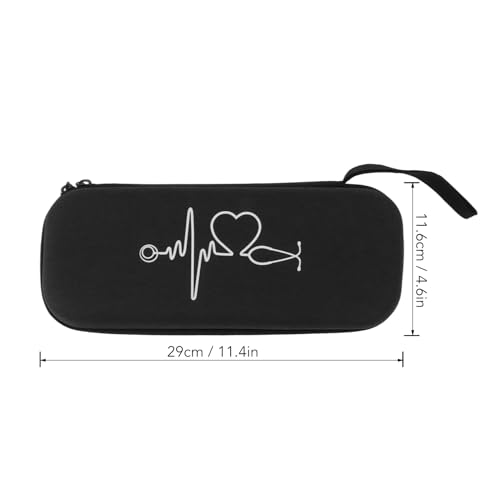 Stethoscope Carrying Case, Hard Stethoscope Case Large EVA Stethoscope Storage Bag Shockproof Travel Storage Bag Portable Stethoscope Carrying Storage Bag for Nurses and Doctors