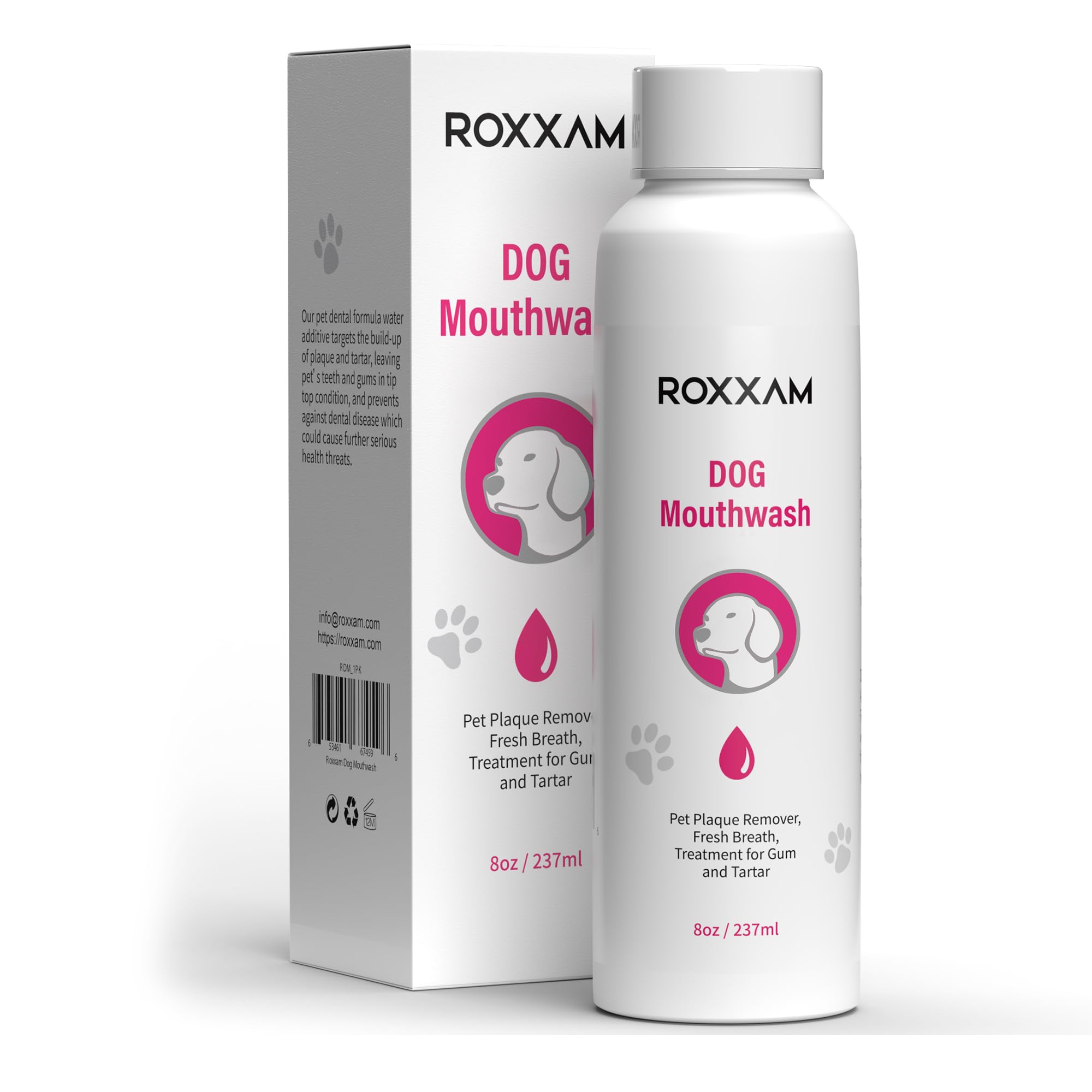 ROXXAM Pet Eye Wipes | Soft & Gentle Tear Stain Remover for Dogs Wipes | Convenient & Easy to Use Dog Mouthwash: Advanced Dental Care Water Additive for Dogs | Keep Dog Breath Fresh and Teet