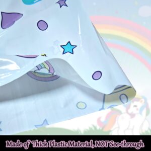 Ymsone Unicorn Gift Bag Extra Large - Unicorn Theme Girl Birthday Gifts Bag Jumbo - Oversized Plastic Bag for Big Present - Huge Wrapping Bag for Giant Gifts (1)