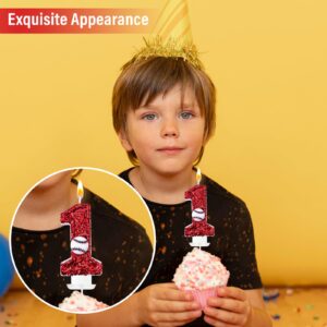 CJPSL Baseball Number Candles, Birthday Cake Topper, Rookie of The Year 1st Birthday, Suitable for Birthday Parties, Baseball Theme Parties and Anniversary Celebration Party Decorations (Number 1)