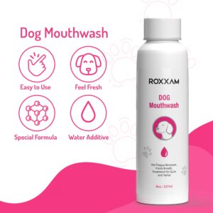 ROXXAM Pet Eye Wipes | Soft & Gentle Tear Stain Remover for Dogs Wipes | Convenient & Easy to Use Dog Mouthwash: Advanced Dental Care Water Additive for Dogs | Keep Dog Breath Fresh and Teet