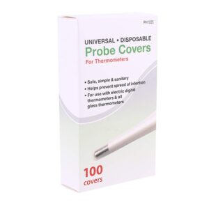 hokojix 100Pcs Disposable Digital Thermometer Probe Covers Sleeve for Armpit Rectal, 8.8x2.5cm, As pictures shown.