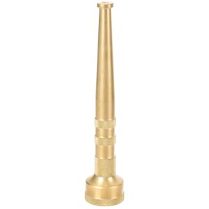 styddi 6" brass garden water hose nozzle, jet stream hose nozzle with 3/4-inch, 7 gpm 80 psi, high pressure super sweeper nozzle for clean patios, driveways, sidewalks, yard, vehicles, deck