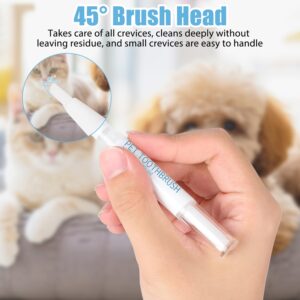 3 Pcs Pet Toothbrush Pen, Dog Teeth Cleaning Pen, Dog Tartar Remover for Teeth, Cat/Dog Tooth Whitening & Cleaning, Natural Plant Substance-Pet Teeth Repairing Kit