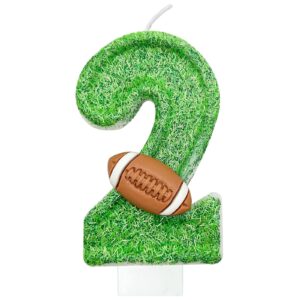 laackys football party decorations birthday candles number cake candles green football field cake decoration party anniversary decoration, suitable for football birthday theme, party (2)