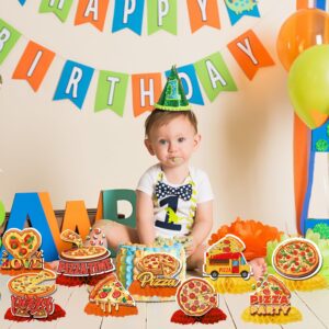 9PCS Pizza Centerpieces for Tables - Pizza Party Decorations Pizza Table Decorations Pizza Theme Party Supplies for Birthday Baby Shower Pizza Party Game Pizza Party Favors