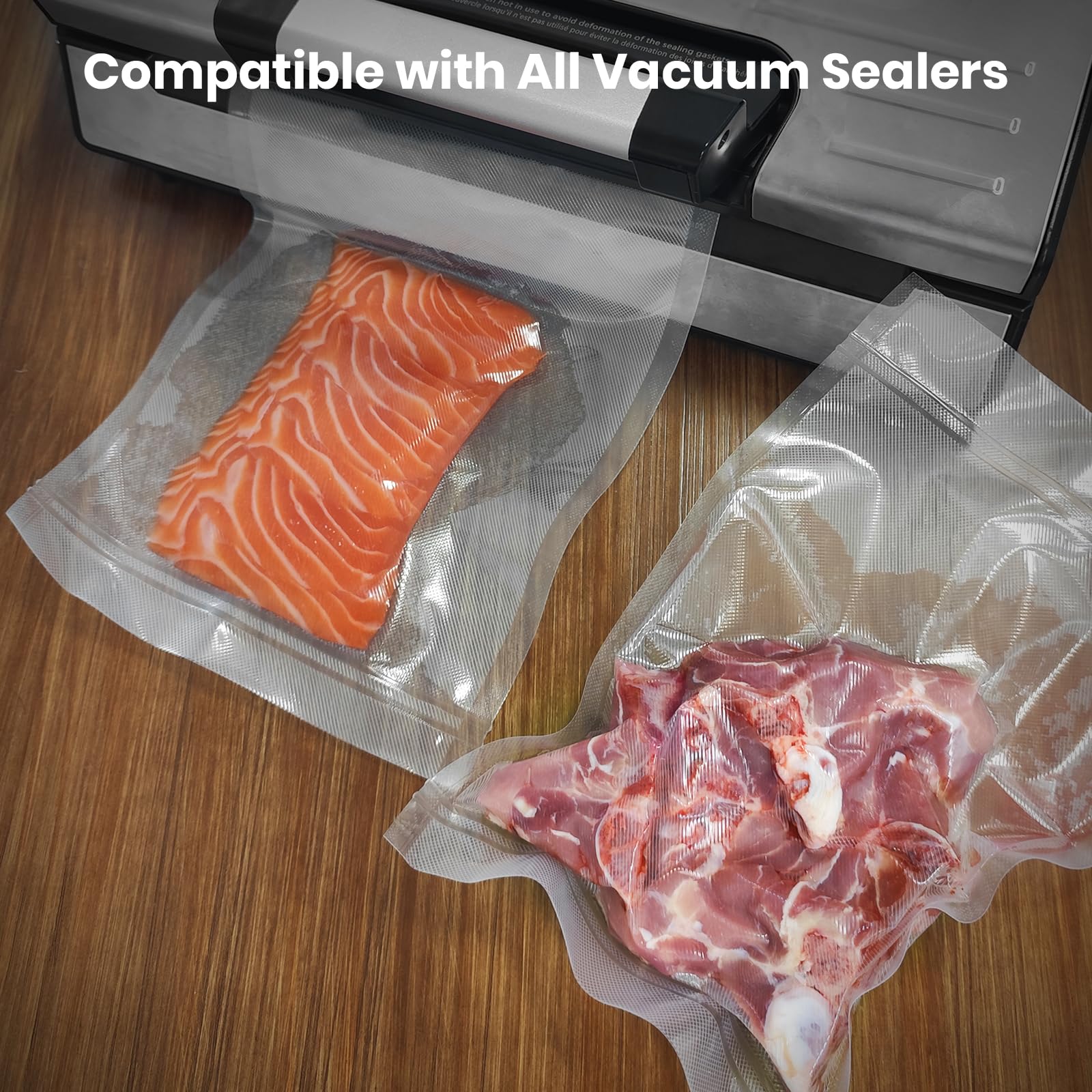 Gasbye Vacuum Sealer Bags, 2 Pack 11"x 20' Rolls Bags, BPA-Free Commercial Grade, Durable Customized Size for Airtight Food Storage, Meal Prep or Sous Vide Cooking