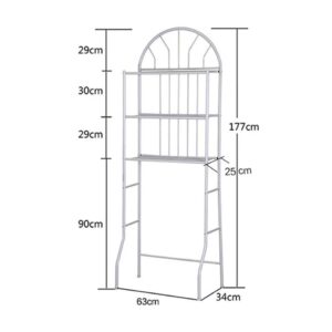 3 Tier Over The Toilet Storage Shelf,Metal Bathroom Corner Stand Storage Organizer Accessories Bathroom Cabinet Tower Shelf,Freestanding Space Saver Toilet Stands