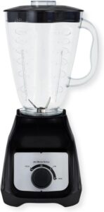 generic 2195809 classic 3-speed blender, black; 3 manual speeds; 6-cup blending jar with pre-marked measuremet lines; 700w high-torque motor; diswasher-safe; all-metal drive, medium