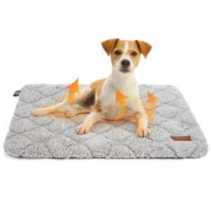 self warming cat bed self heating cat dog mat 24 x 18 inch soft & fluffy cat bed noiseless thermal pet pad for indoor outdoor pets with removable cover non-slip bottom (29.5"l x 18.9"w x 1.2"th)