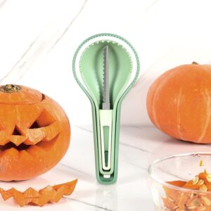 3-in-1 Nesting Pumpkin Tool Set,Halloween Pumpkin Carving Tools,Portable Multifunctional Pumpkin Cutting Supplies,Halloween Professional Pumpkin Carving Kit for for Halloween Door Decorations