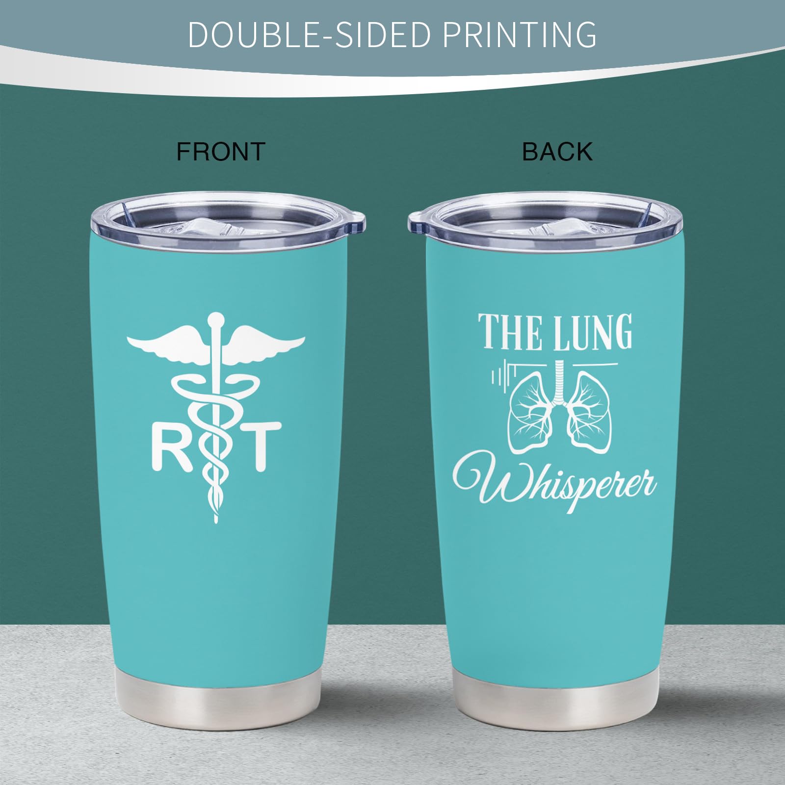 Respiratory Therapist Christmas Gifts, Gifts for RT on Respiratory Care Week, RT Graduation Gifts, RT Appreciation Gifts, Respiratory Therapy Gifts, Birthday Gifts for RT 20 oz Stainless Steel Tumbler