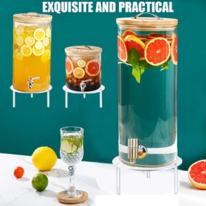 Drink Dispenser Stand,Clear Acrylic Stands,Fit Max 7.87 Inch Diameter of Glass Drink Dispenser,Water Dispenser Stand for Parties and Events,Plant Stands,Cake Stand,Beverage Dispenser Stand Only