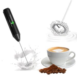 rechargeable electric milk frother/whisk, 3 speed, usb charging, for whisking eggs, coffee, milk, tea