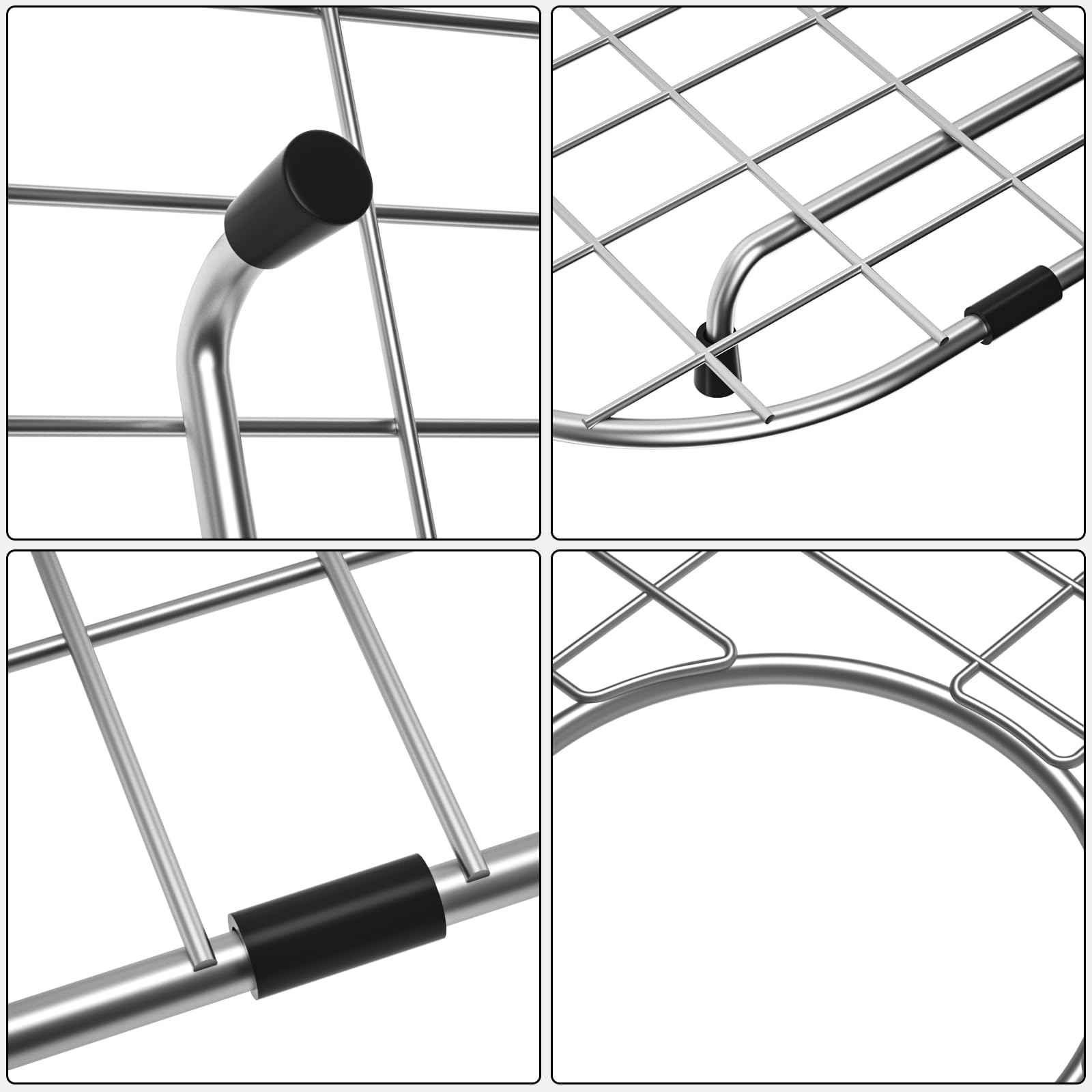 Frsmvati Sink Bottom Grid 24-1/8" x 12-5/8", Centered Drain with Corner Radius 1-1/2", Sink Protector for Kitchen Sink for Single Bowl Kitchen Sink