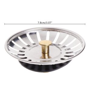 Sink Filter Anti-Clogging Shower Hair Catcher Round Drain Cover Floor Drain Strainers for Bathroom Bathtub Kitchen