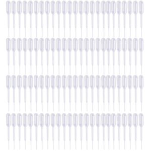 taodan 100pcs 0.2ml capacity disposable graduated pipettes polyethylene droppers pipettes suitable for test lab chemistry electronics liquids