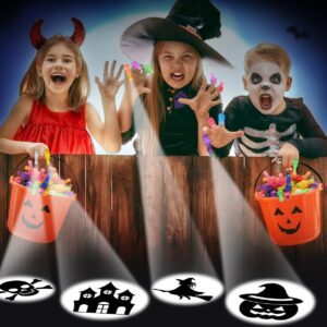 40Pcs Halloween Party Favors Finger Lights, Halloween Toys Light Up Bulk for Kids, Halloween Goodie Bag Fillers Basket Stuffers Halloween Treats Non Candy Party Favor Bags Classroom Prizes Supplies